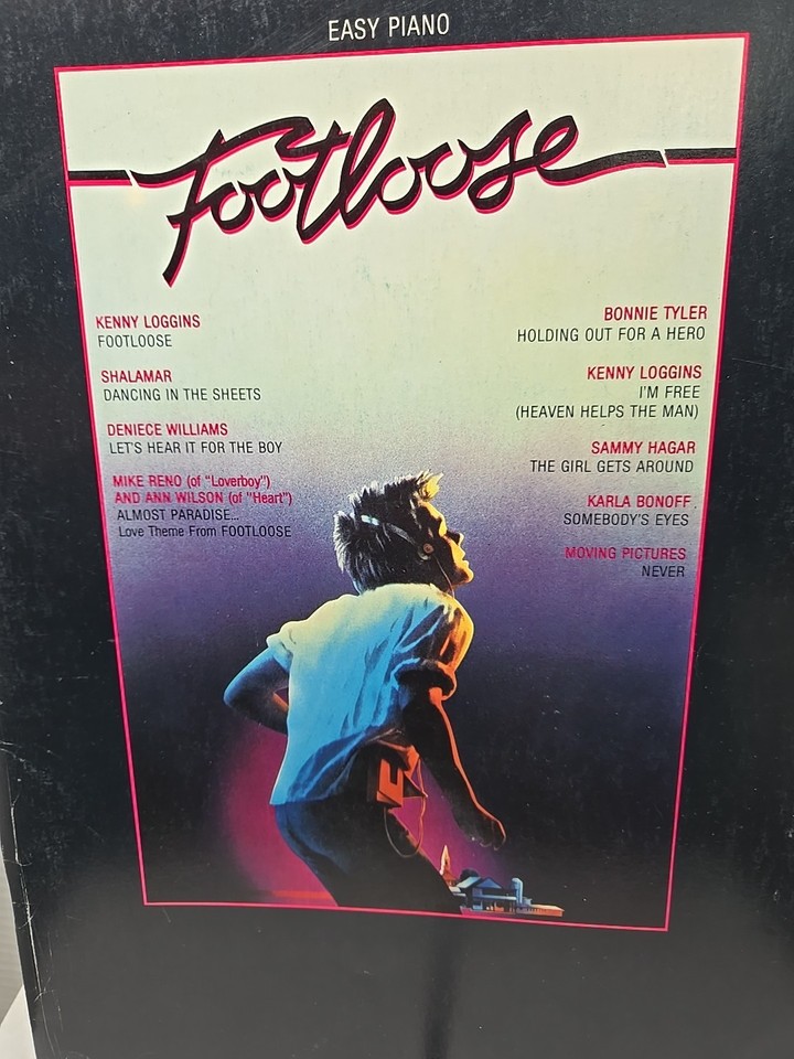 Footloose - Vintage Song Book Sheet Music 1984 Columbia Pictures Easy ...