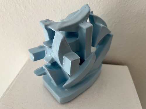 One Abstract Sculpture Constructivism Cubism Modern Art Influenced OOAK ...