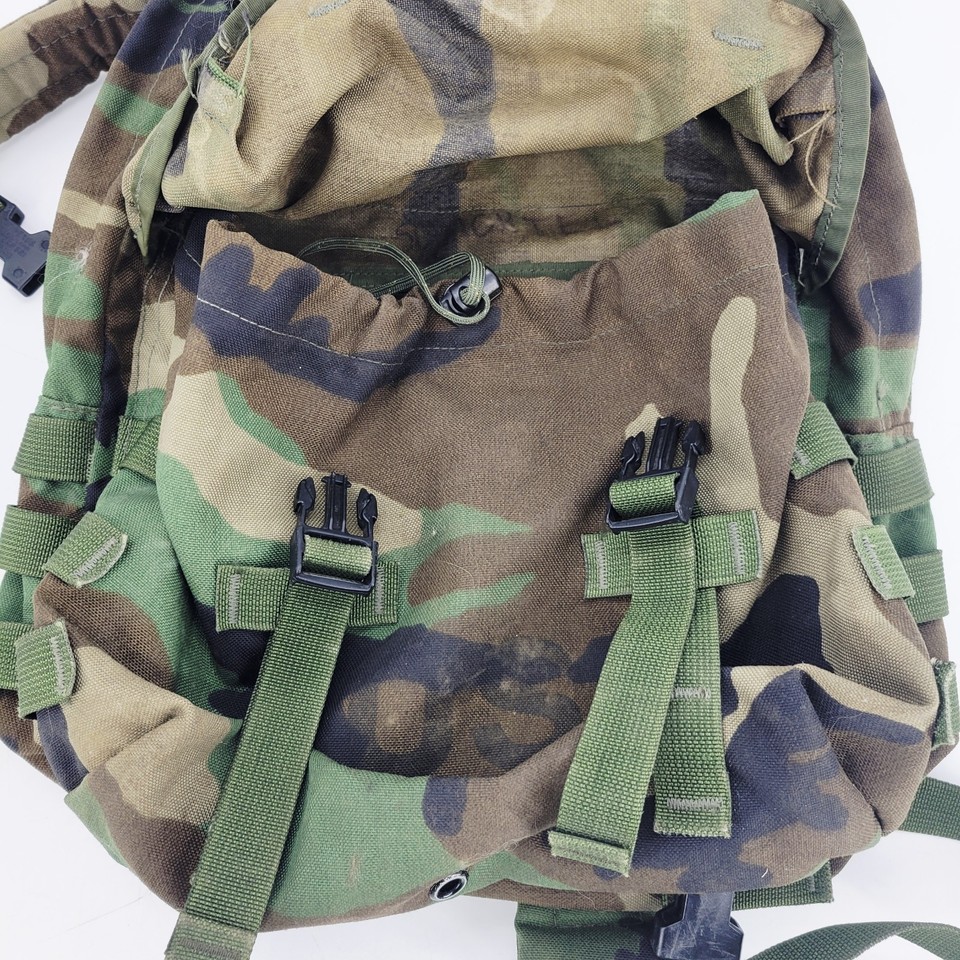 USGI MOLLE II Woodland Camouflage Patrol Pack Assault Backpack 3 Day ...