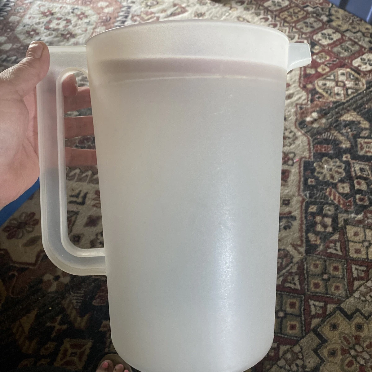 Vintage Tupperware Sheer Pitcher 1676A-1 With Push Button, 60% OFF