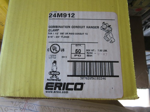 (50) Erico Caddy 24M912 Combination Conduit Hanger Clamps for 1-1/2 ...