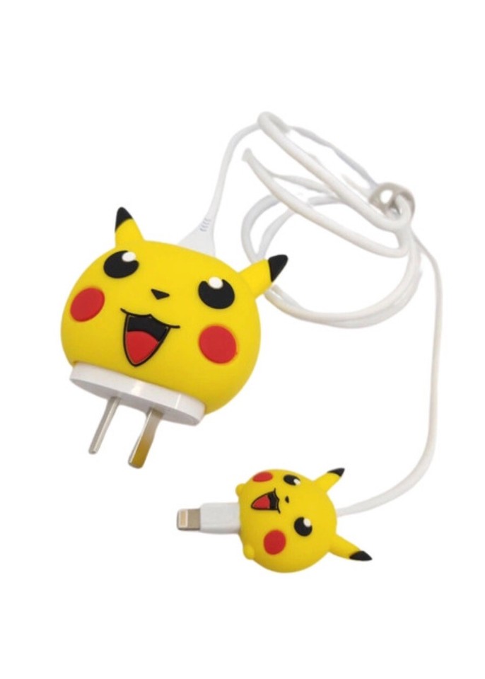 Pokemon Pikachu 3D Charger Case- Iphone/Type C- Charger Protector Only ...