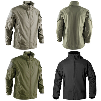 Tactical Nylon PCU L5 Soft Shell Zipper Coat Wind Coat Hiking Climbing ...