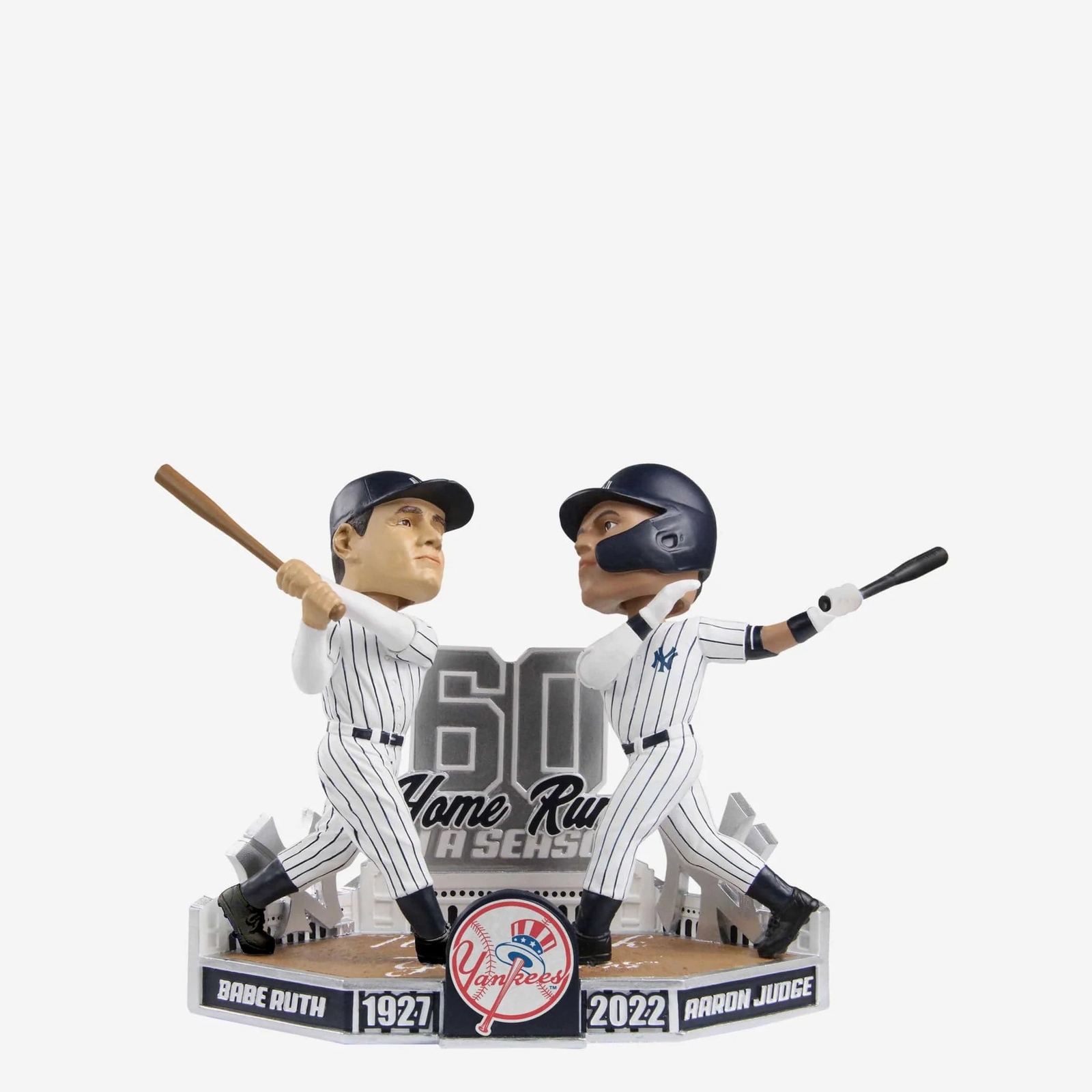 Aaron Judge & Babe Ruth New York Yankees 60 Home Run Club Dual ...