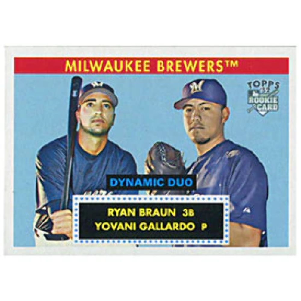 Ryan Braun & Yovani Gallardo 2007 Topps '52 Rookie Card | eBay
