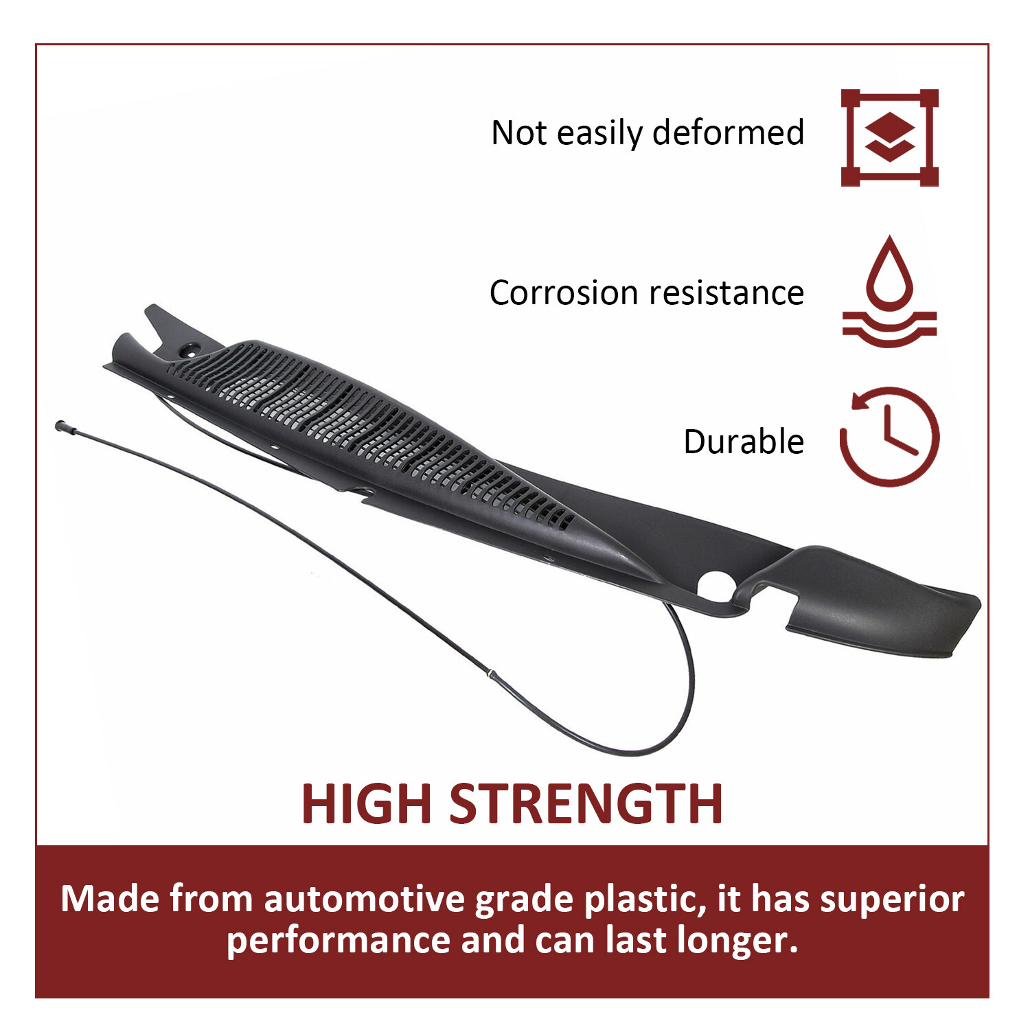 For 1996-2017 Chevy Express GMC Savana Driver Side Air Inlet Cowl Panel ...