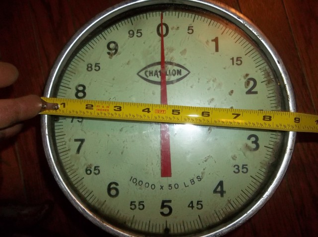Chatillon 20000 X 100 Lbs Hanging Scale Model Wt-10 20 000lb for sale ...