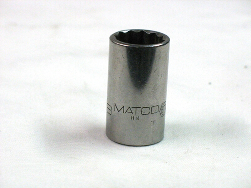 Matco tools 1/2" drive 5/8" SAE 12 point Chrome Shallow Socket C202 | eBay