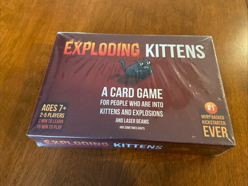 Exploding Kittens Card Game Original Edition New Sealed Family Party ...