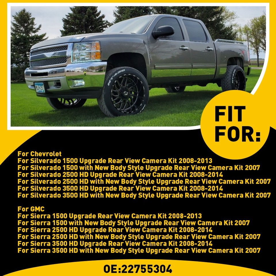 BACKUP CAMERA TAILGATE HANDLE 22755304 FOR CHEVY SILVERADO GMC SIERRA ...