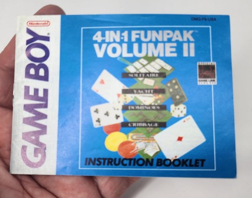 4-in-1 FunPak Volume II (Game Boy Fun Pack Vol. 2) W/ Manual & Case ...