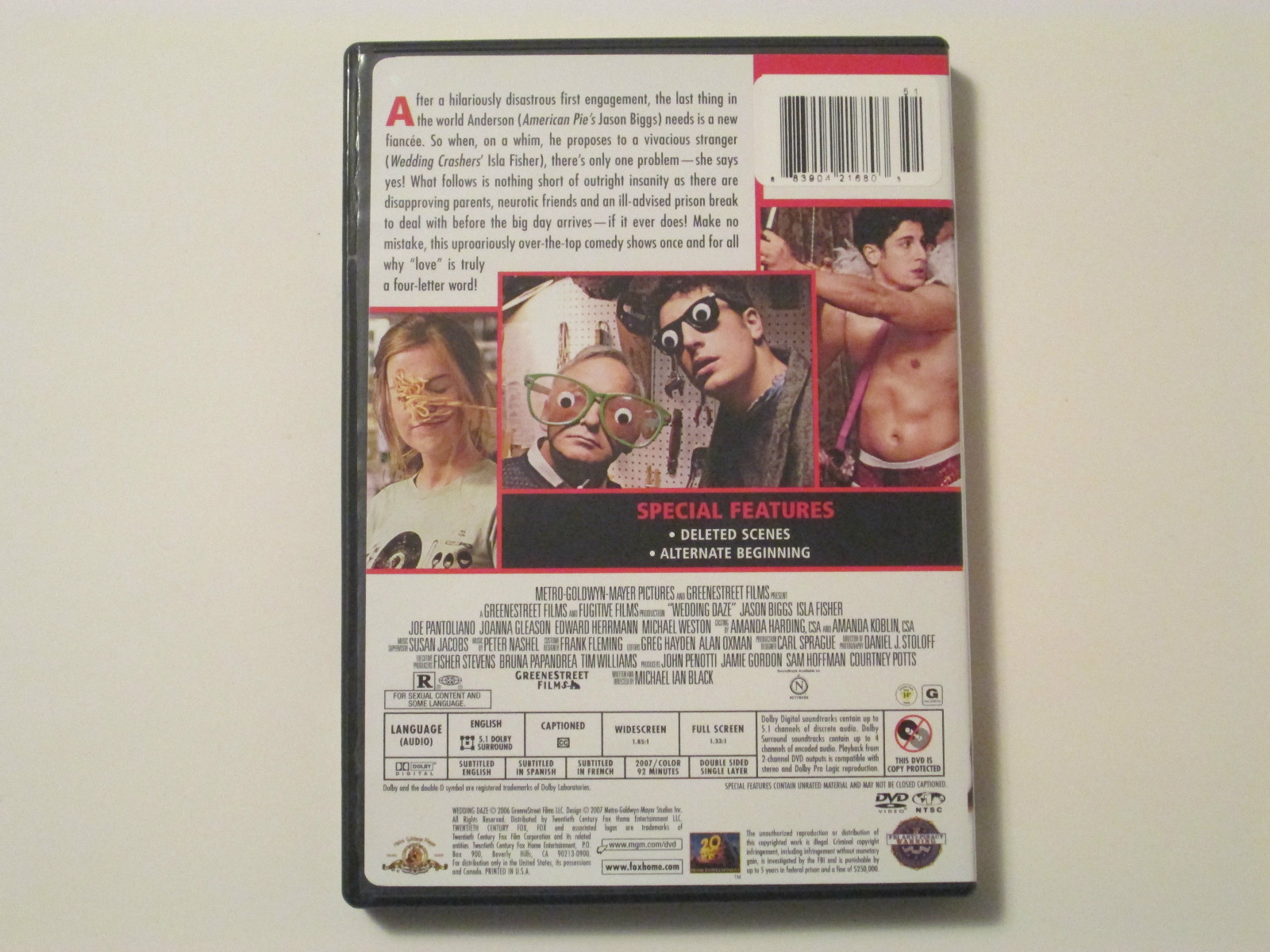 Wedding Daze (DVD, 2006) Used (Region 1 NTSC/US/CA) Jason Biggs, Isla ...