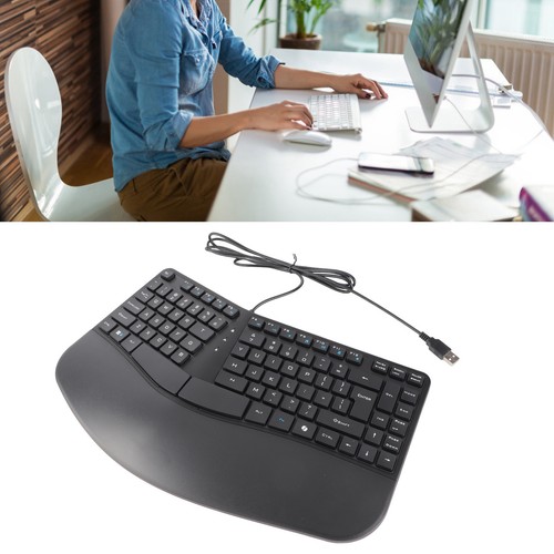 Ergonomic Keyboard 87 Keys Comfortable Wired Split Arch Keyboard With ...