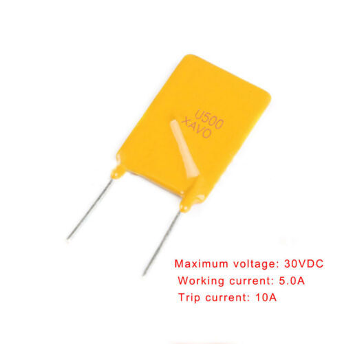 30V 5A 72V 2.5A 3.75A 3A 250V 2A PPTC DIP Self-recovery Fuse Pitch 10mm ...