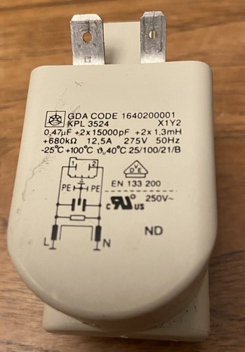 Hotpoint WMA36 Washing Machine Mains Filter 1640200001 | eBay