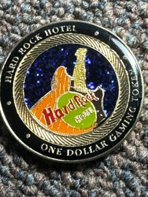 Casino $1.00 Token - Hard Rock - Vegas - 2002 - Painted - Super Rare ...