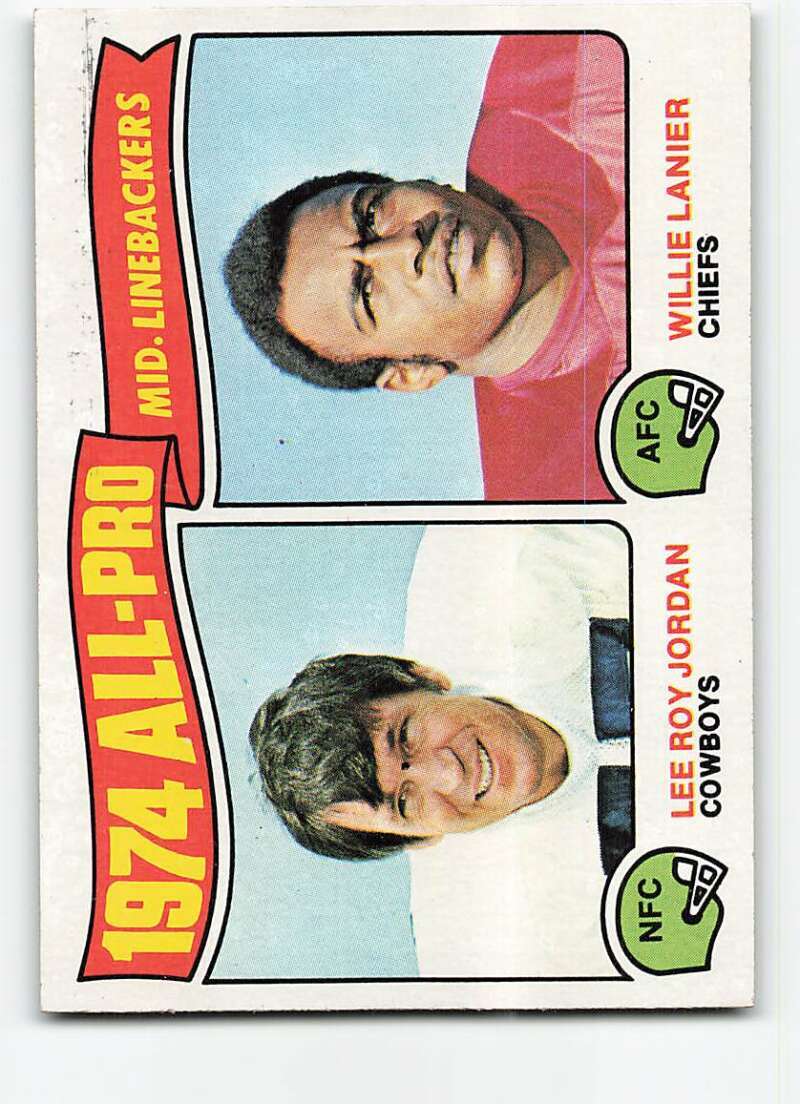 1975 Topps #218 Lee Roy Jordan/Willie Lanier VG/EX Very Good/Excellent ...