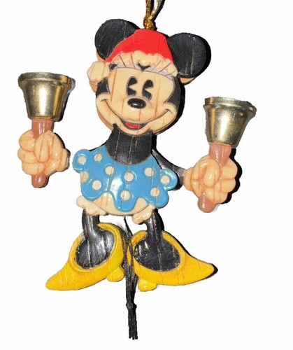 Hallmark Keepsake Ornament 2002 Playful Minnie Bells Pull String Action ...