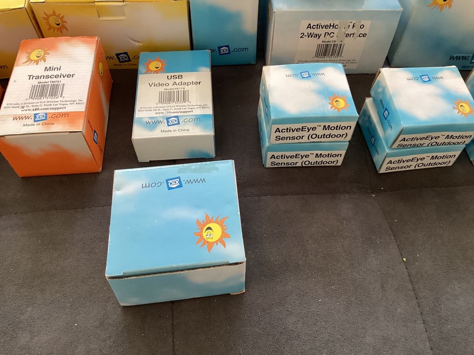 Lot of X10 Wireless Cameras, Homepro PC Interface, Motion Sensors ...