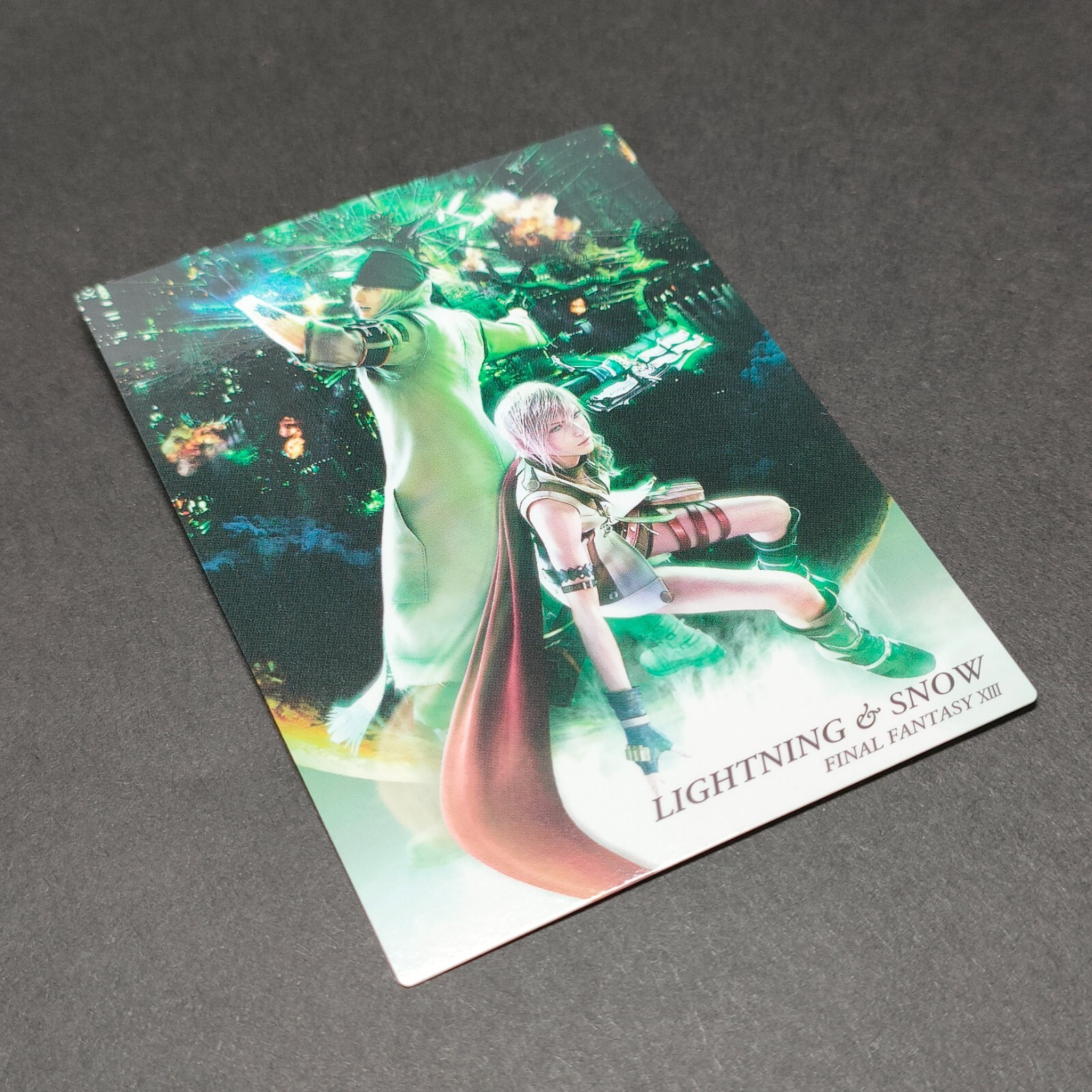 Final Fantasy 13 XIII Art Museum Card #052 Lightning & Snow Trading ...