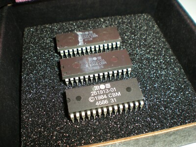 Commodore 128 & 64c (narrow board) Kernal rom chip IC. MOS 251913-01 ...