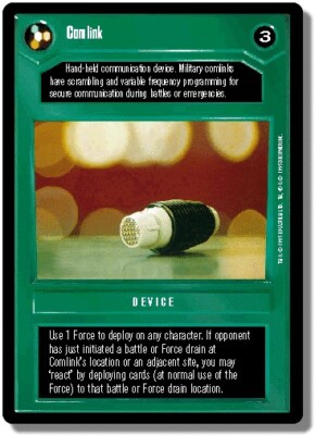 SWCCG: Comlink [Ungraded] Premiere SW Star Wars CCG Decipher | eBay