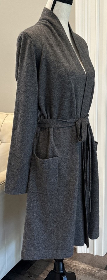 NWT Restoration Hardware Women’s CASHMERE SPA ROBE SzS 17210124 Char ...