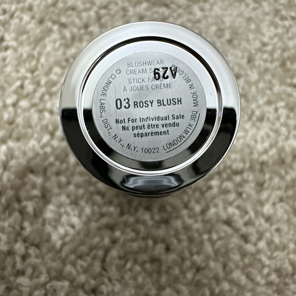 Vintage Clinique Blushwear Cream Stick 03 Rosy Blush Travel Size Rare ...