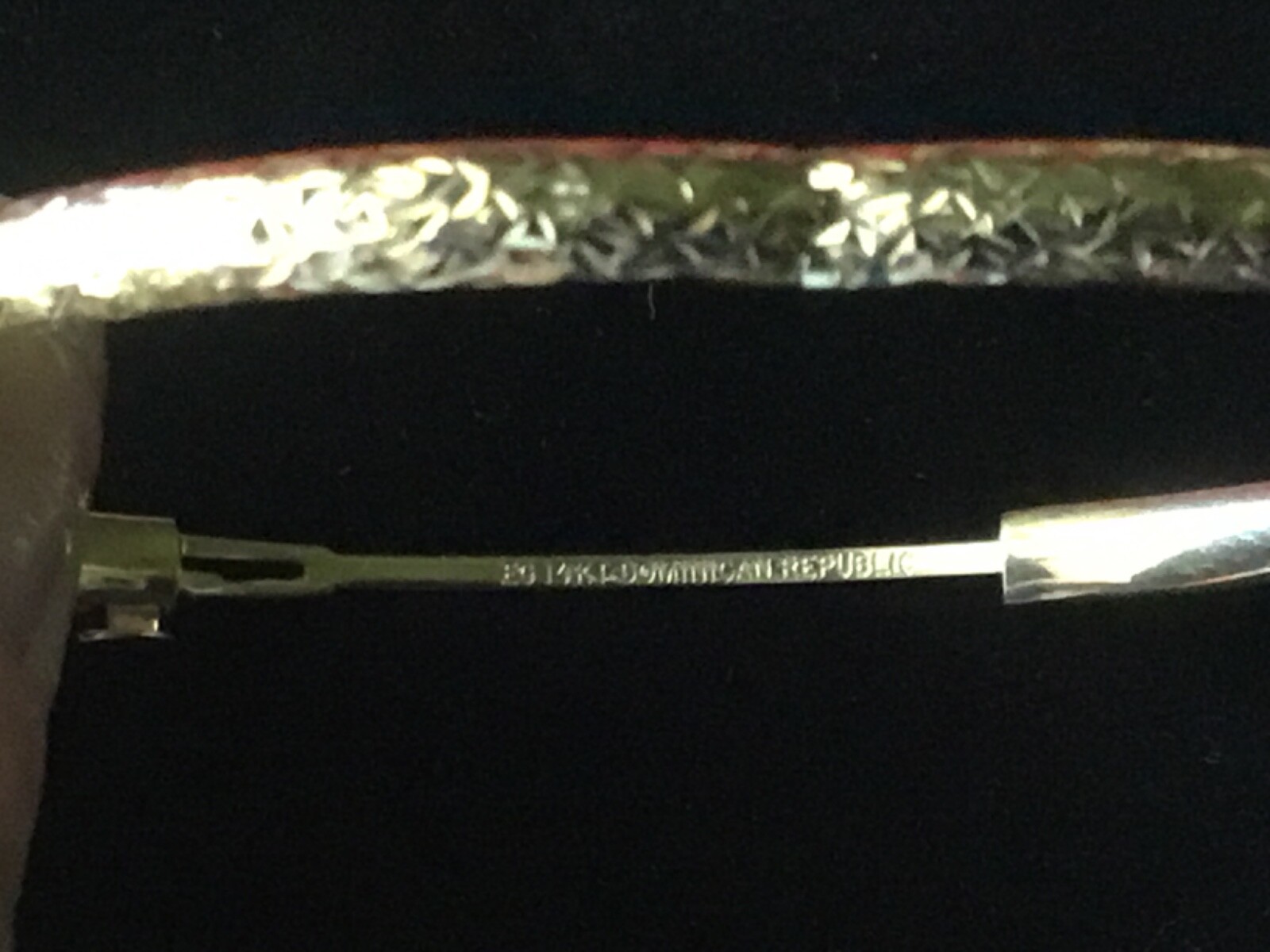 EternaGold Diamond Cut Oval Hinged Bangle,14K 4.53g of Gold | eBay