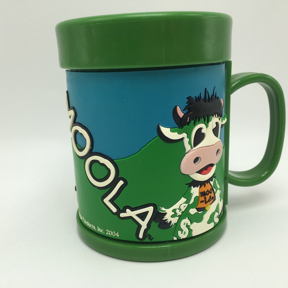 Vintage Moola Cash Cow Moo-La ATM Drive Thru Barn Money Mug Cup Green ...