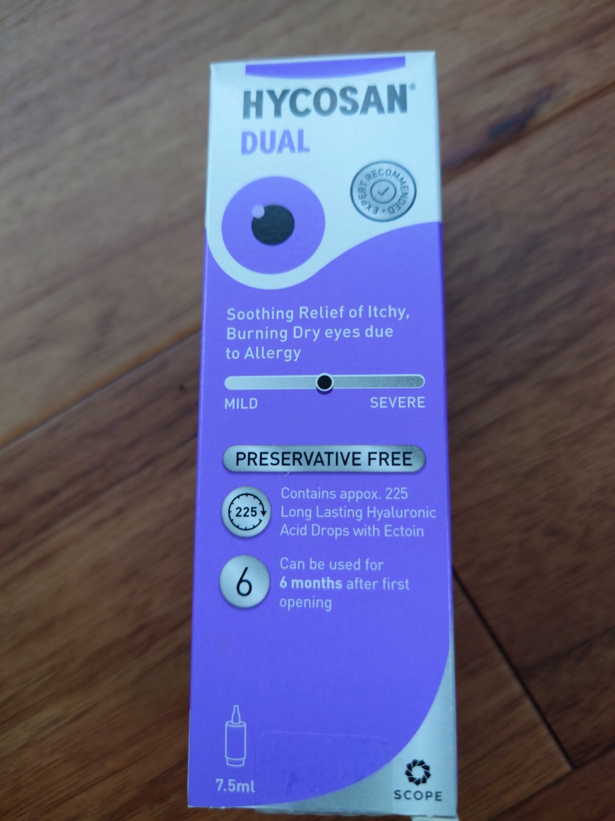Hycosan Dual Eye Drops 7.5ml Lipid Deficient & Allergy Related Dry Eye ...