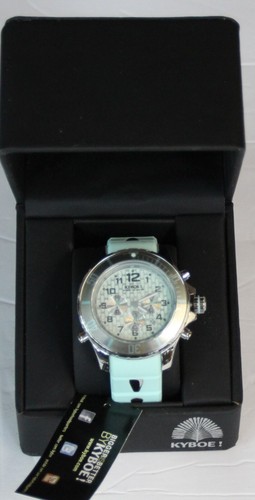 KYBOE KYC 004-48 WATCH CHRONO SILVER MINT NIB | eBay