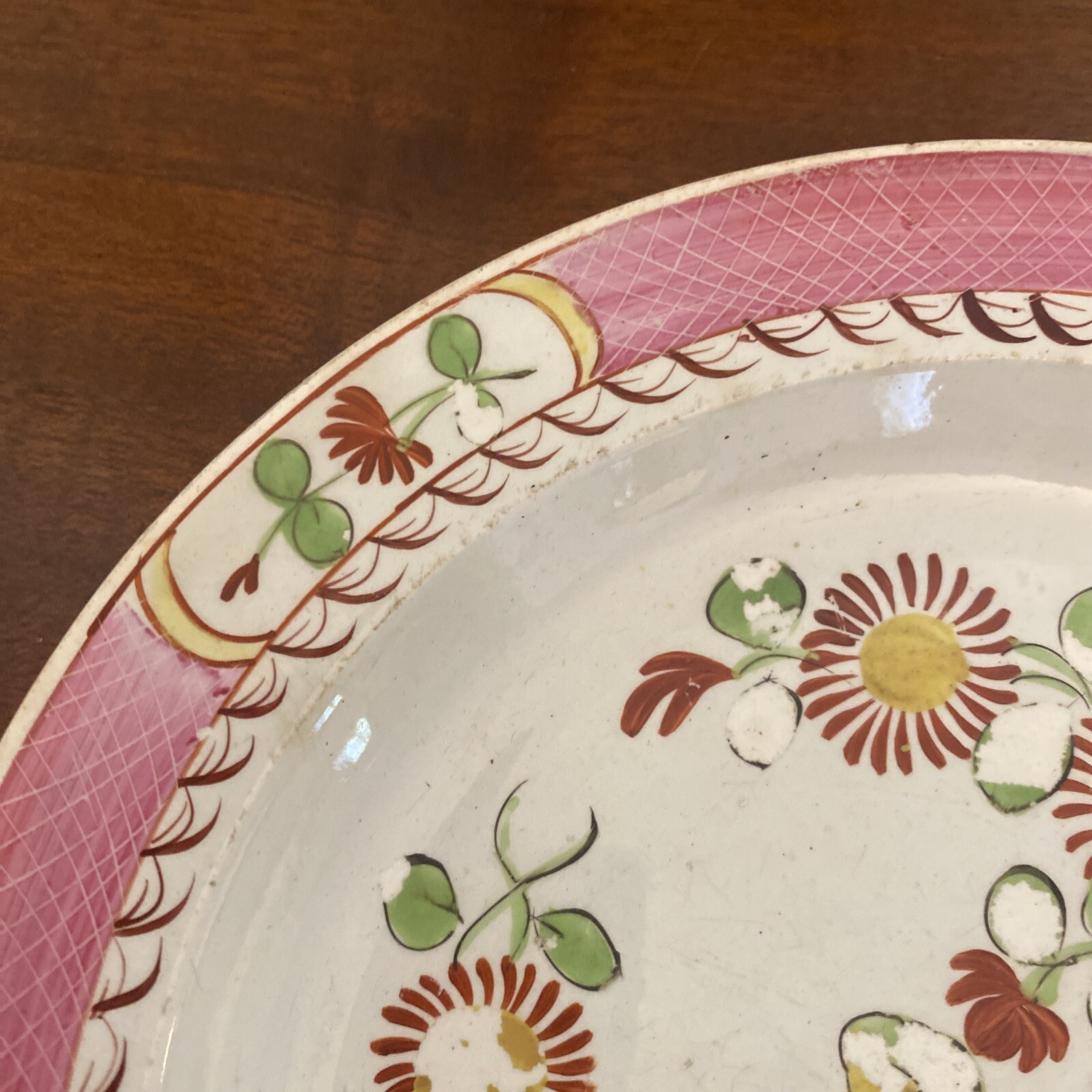 Antique Gaudy Dutch Kings Rose Pearlware Plate 8” | eBay