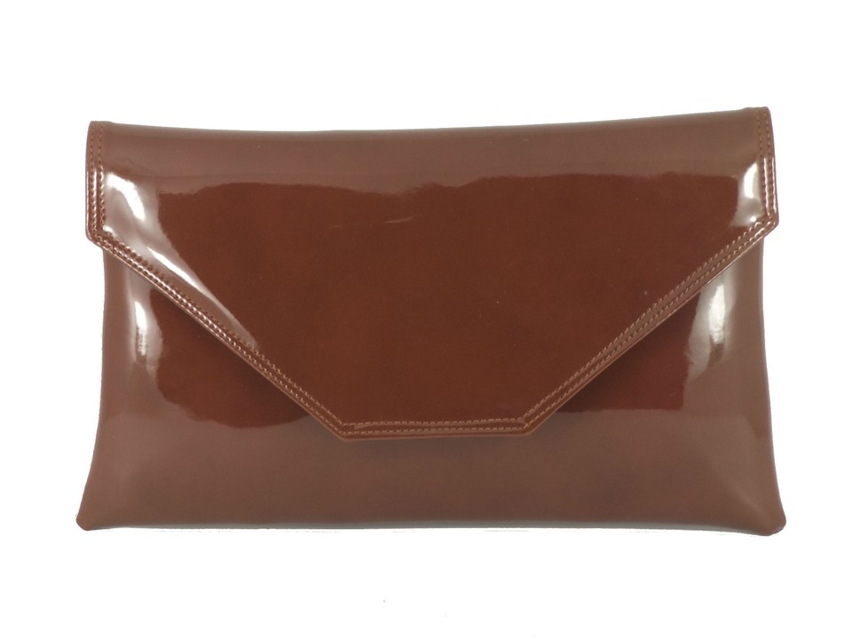Stylish Large Envelope Patent Clutch Bag/Shoulder Bag Wedding Party ...