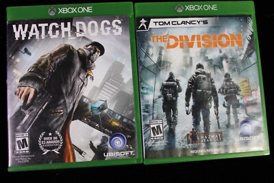 XBOX ONE TOM CLANCY'S THE DIVISION & WATCH DOGS GAMES LOT OF 2 | eBay