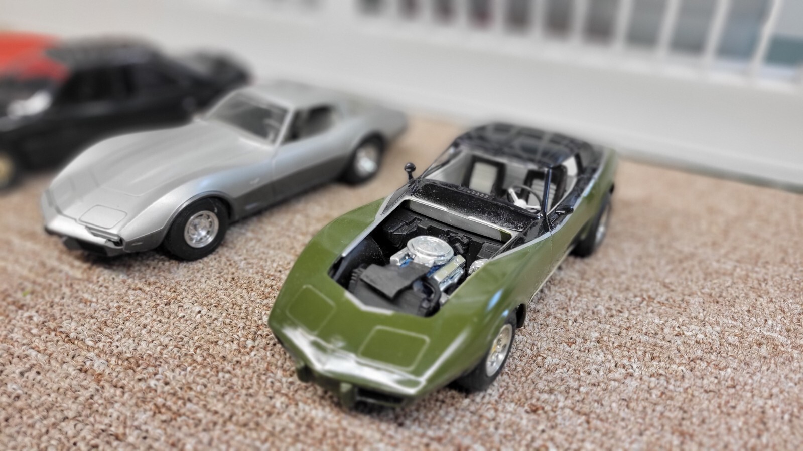 Four-piece Lot Built Plastic Models