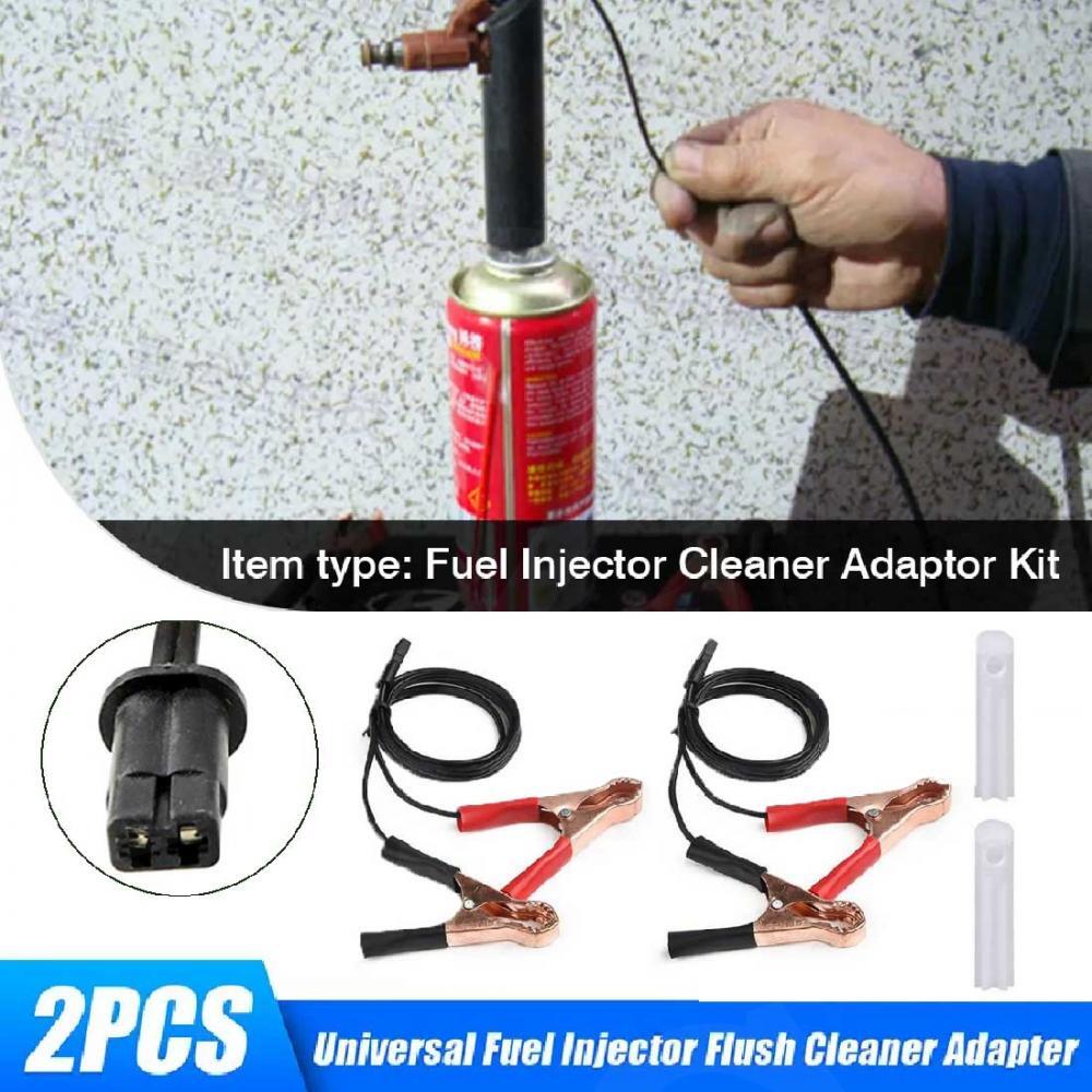 Fuel Injector Flush Cleaner Adapter Cleaning Tool DIY Kit Set For ...
