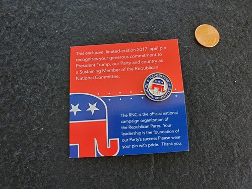Republican National Committee 2017 lapel pin. New!! Donald Trump. | eBay