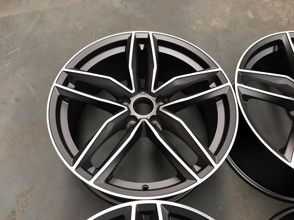 20" Audi RS6 Style Alloy Wheels - Gun Metal Polished - Audi A4 A5 A6 A7 ...