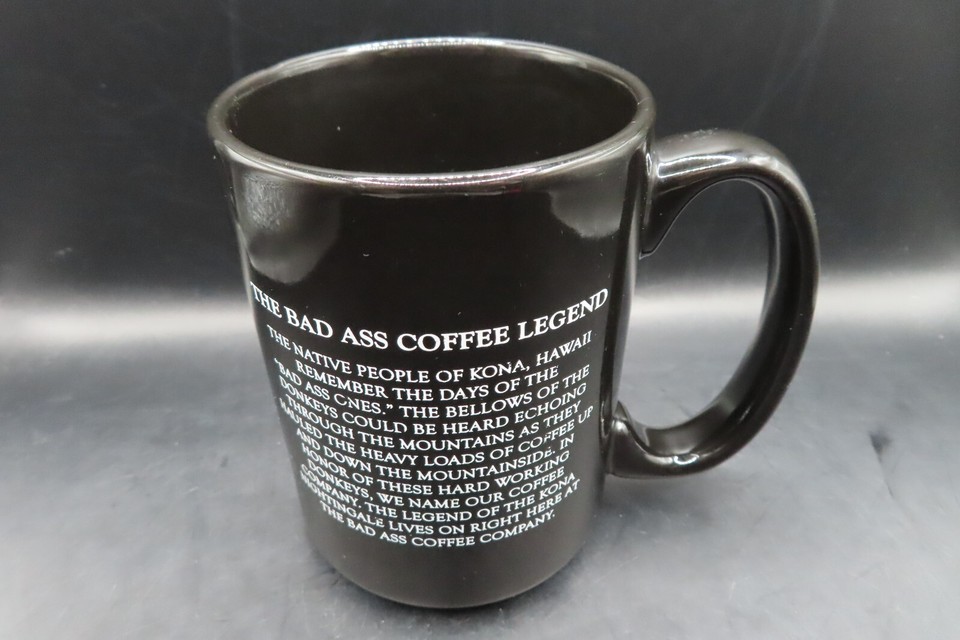 The Bad Ass Coffee Co Donkey Mule Black Coffee Mug Tea Cup | Maui ...