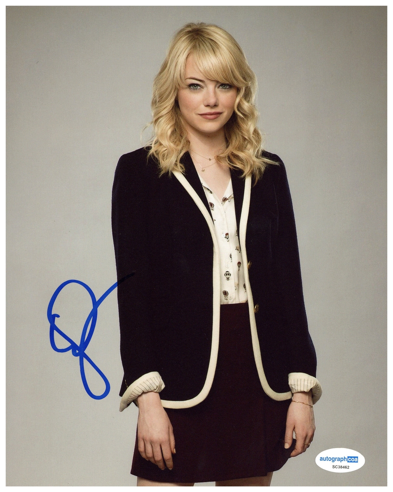Emma Stone Signed 8x10 Photo Spider-Man Autographed ACOA COA #3 | eBay Australia
