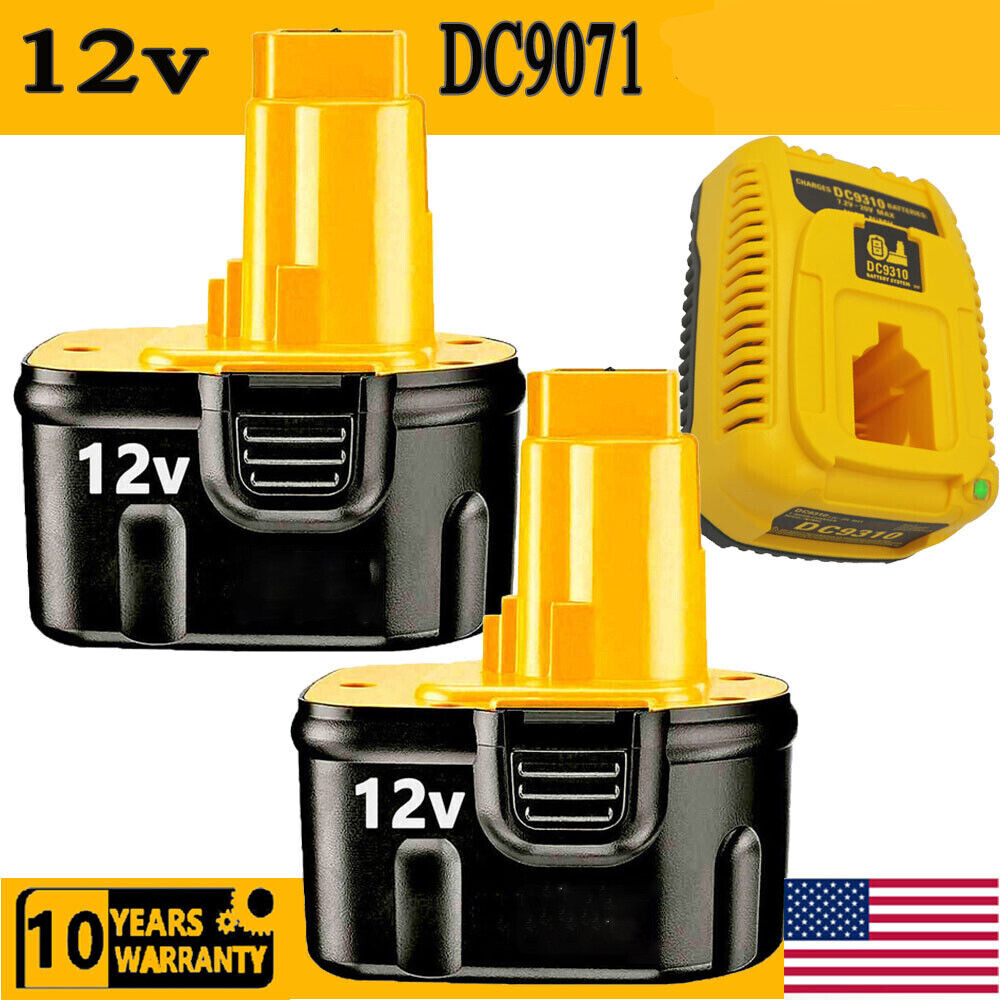 12V Battery Pack for DEWALT DC9071 DW9071 DW9072 DW953 DW965&DC9310 or ...