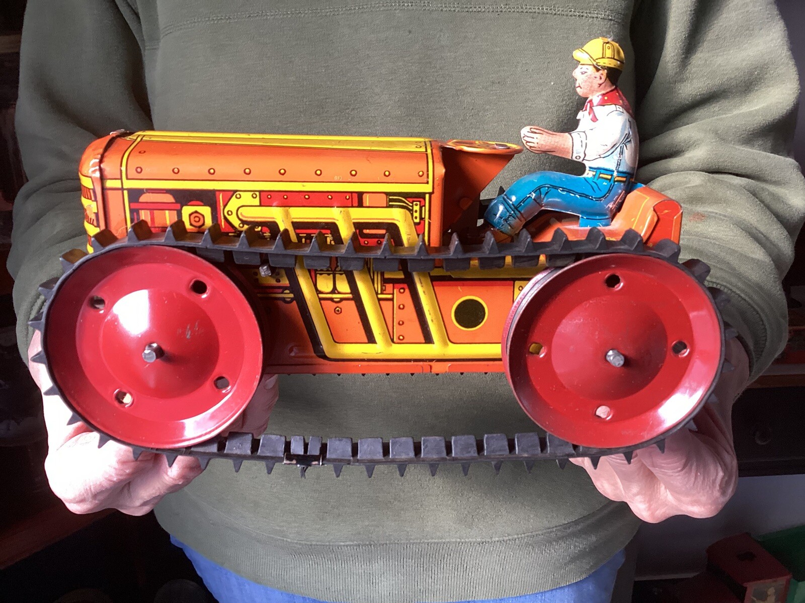 Vintage Marx Tin Litho Wind Up Tractor 1950s (NICE!) | eBay