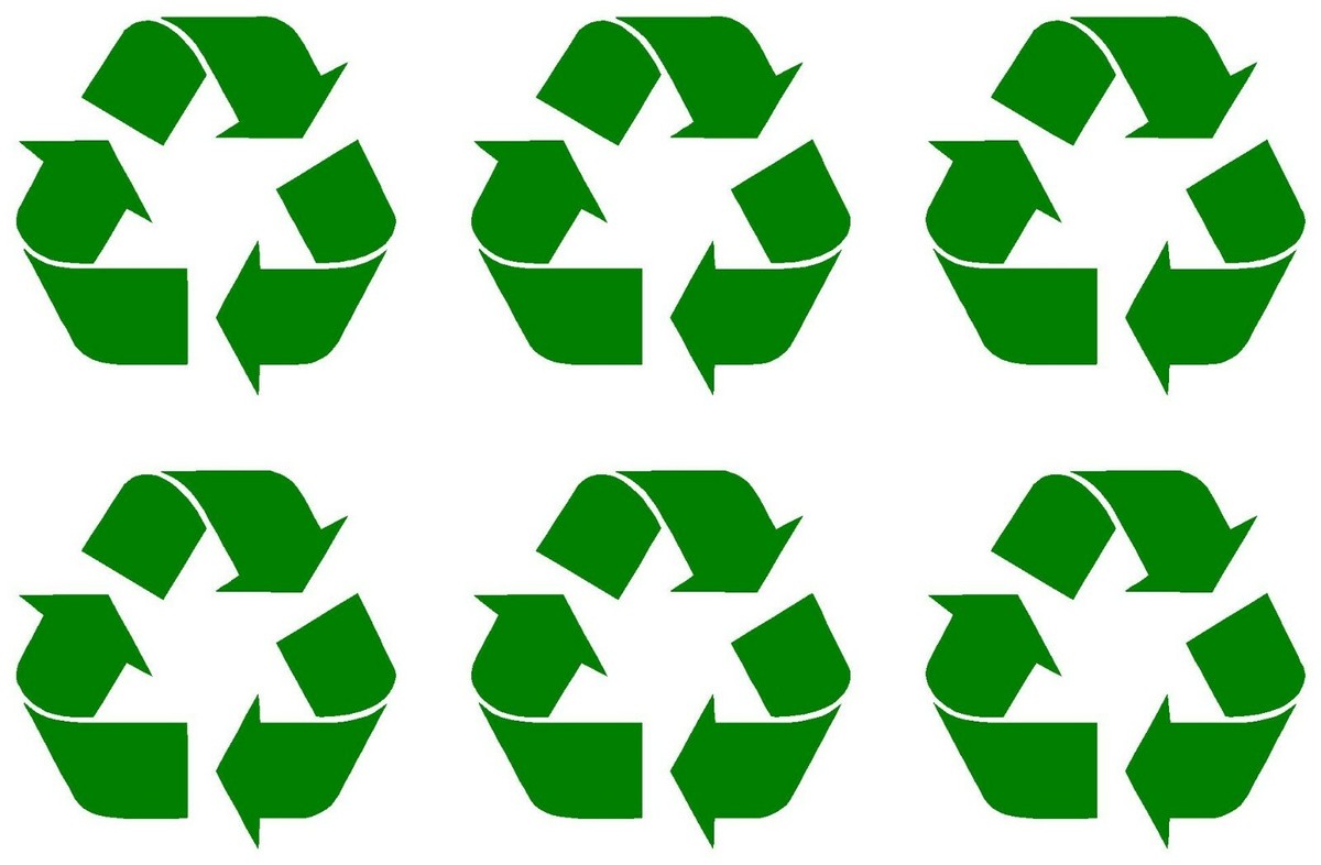 Reciclaje Sticker Recycle Symbol Green Sticker Recycle Logo