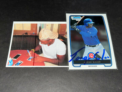 Jorge Soler Braves Cubs 2012 Autographed Signed 1st Bowman Chrome ...