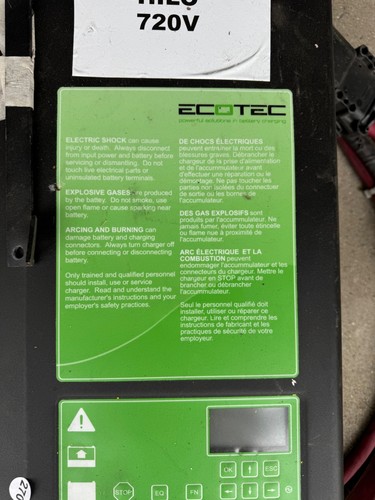 Ecotec Access 13/36 Industrial Forklift Battery Charger Part No. 36 ...