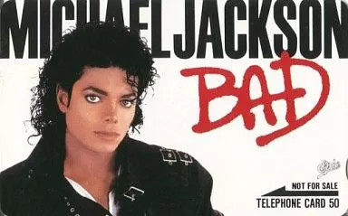 Male Idol Actor Phone Card Michael Jackson Bad | eBay
