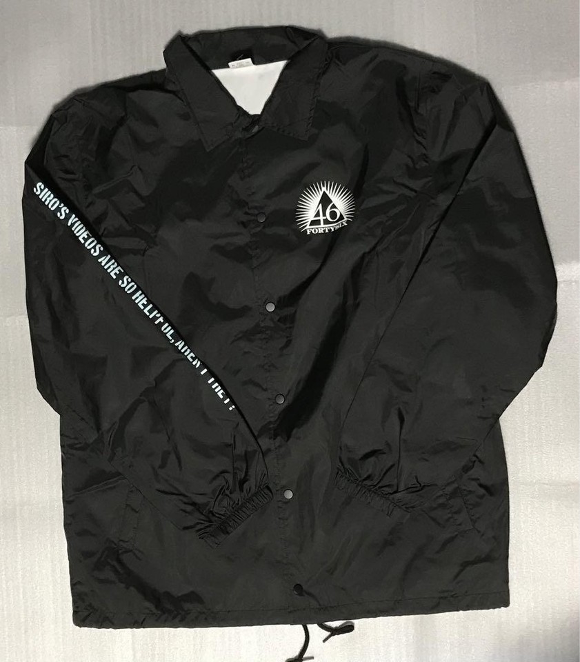 m12 VTuber Shiro Cyber Girl Coach Jacket Black XL Near Mint Anime Game ...