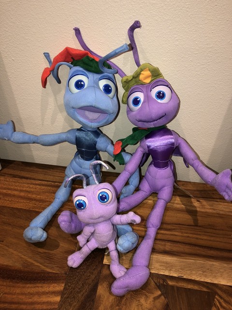 Disney a Bug's Life Plush Flik Princess Dot Atta Bug Bunch Mattel 3 ...