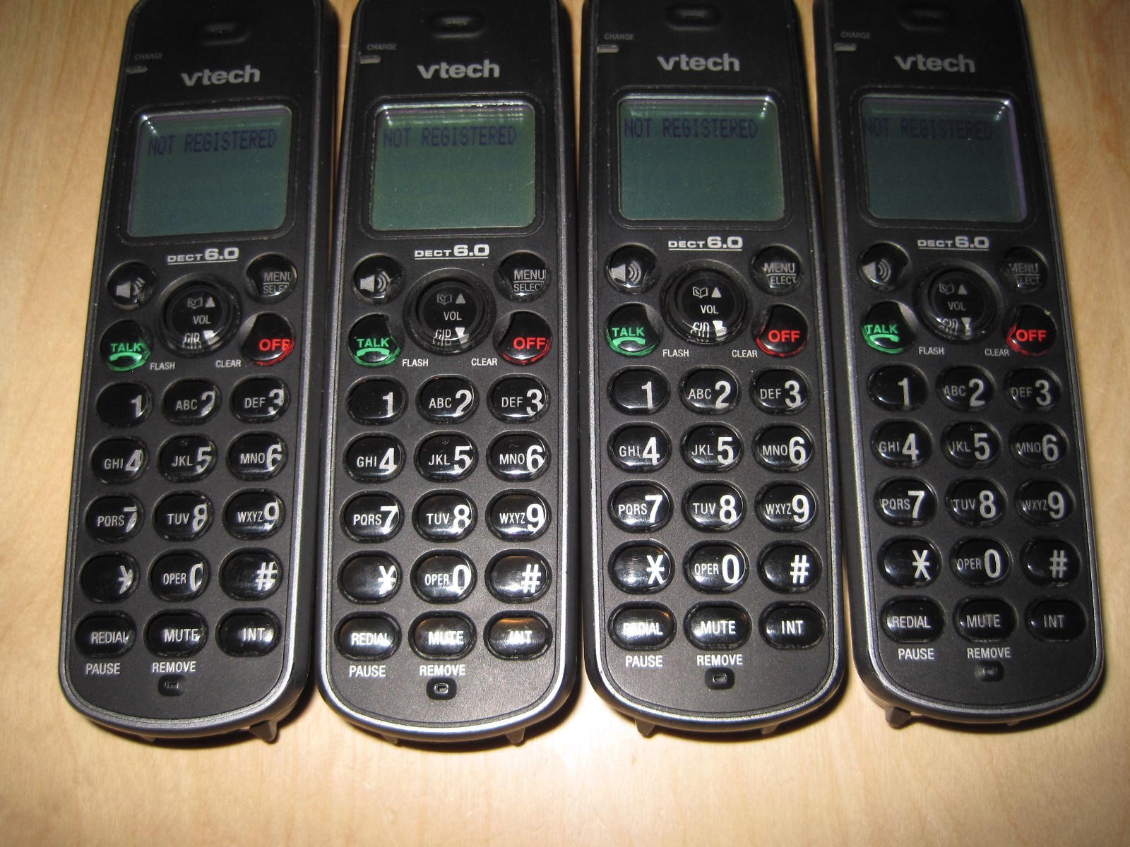 Lot of 4 Vtech CS6129-41 DECT 6.0 Cordless Expansion Handset Phone | eBay